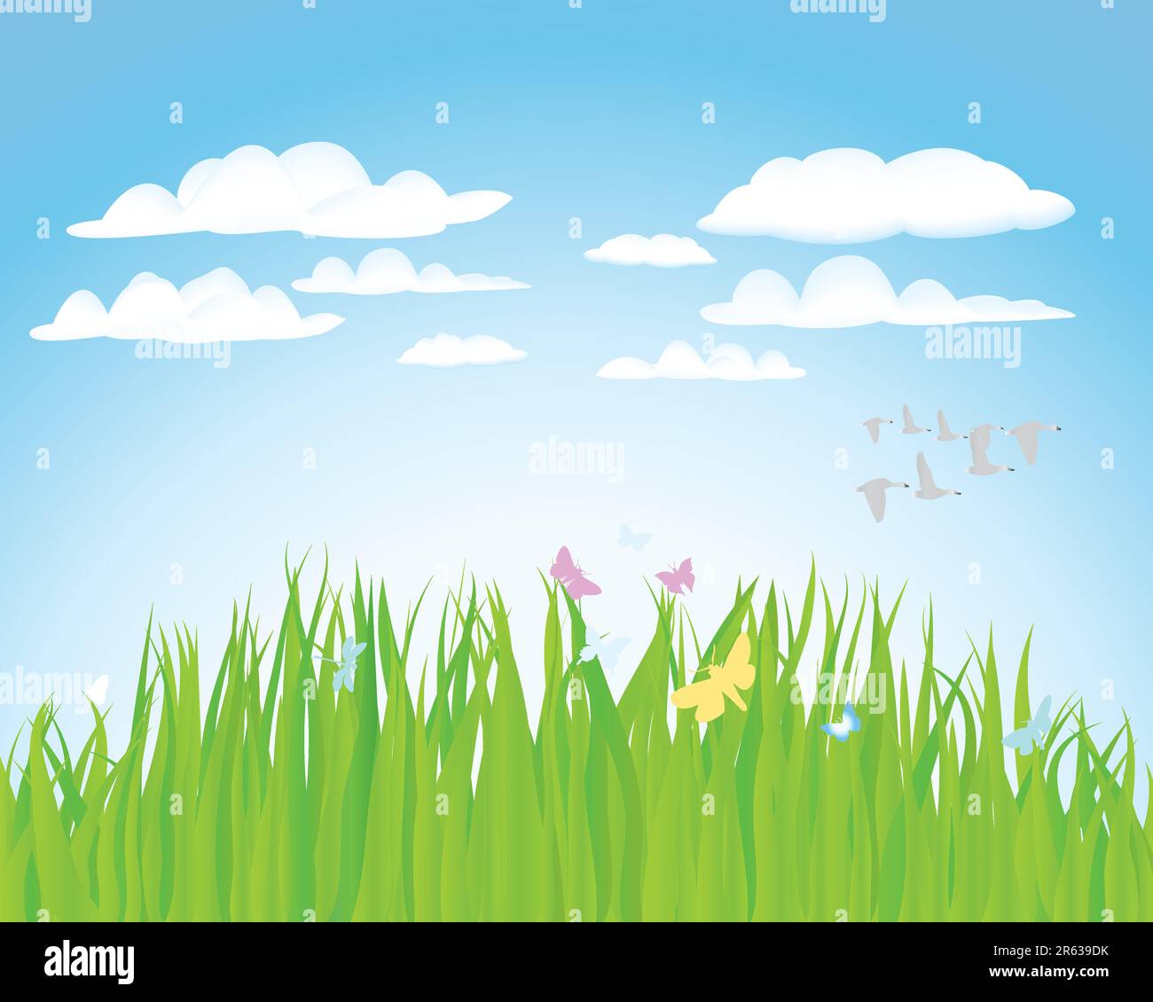 Vector illustration grass background for design usage Stock Vector ...