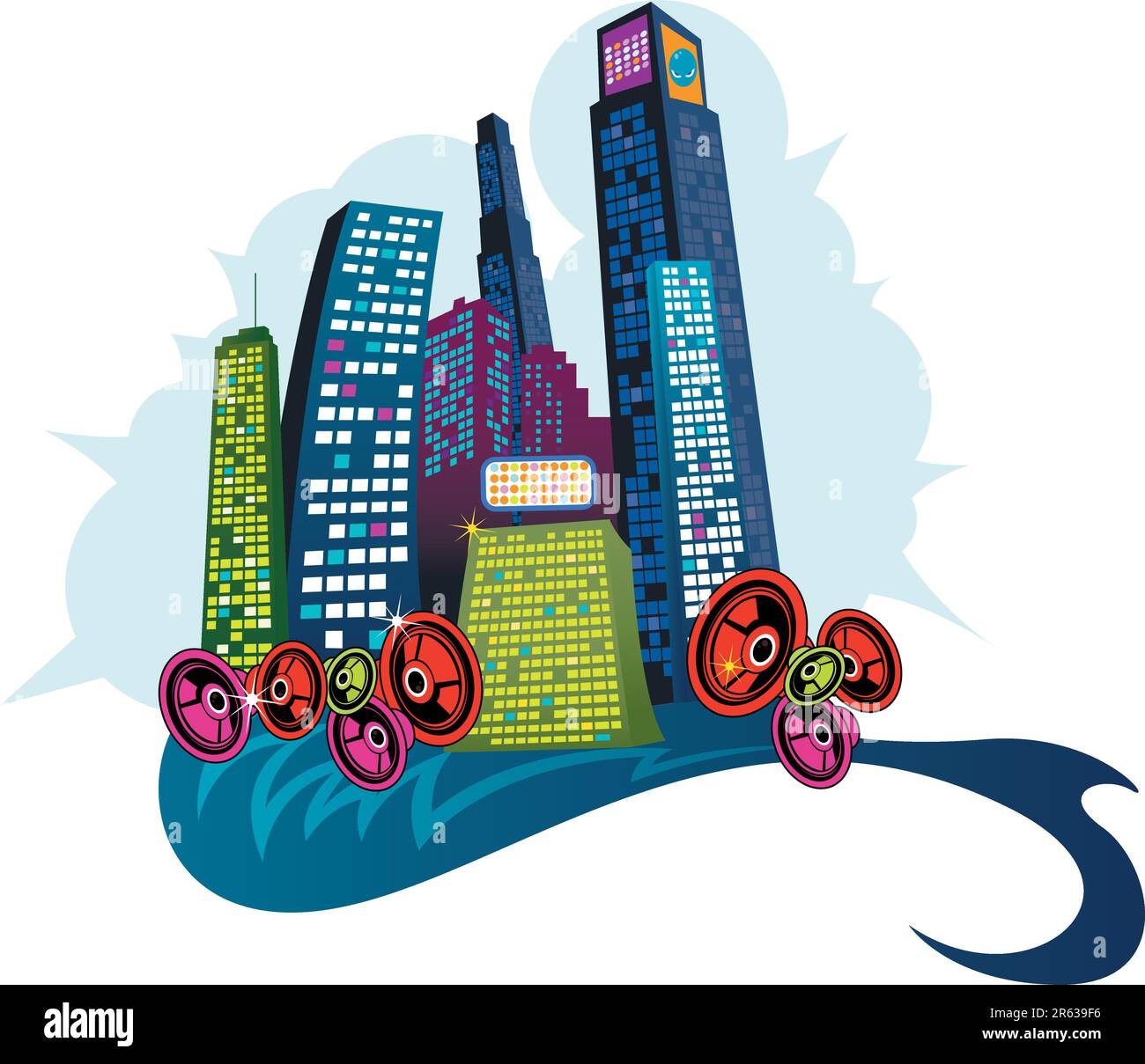 Light and city Cut Out Stock Images & Pictures - Alamy