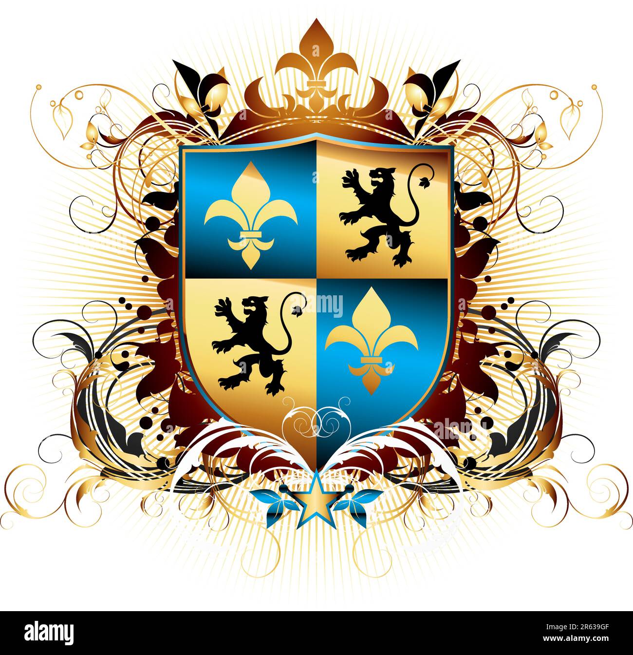 Vintage bookplate Cut Out Stock Images & Pictures - Alamy