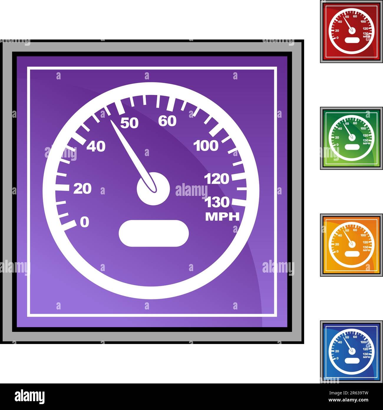 Red speedometer illustration design Stock Vector Images - Alamy