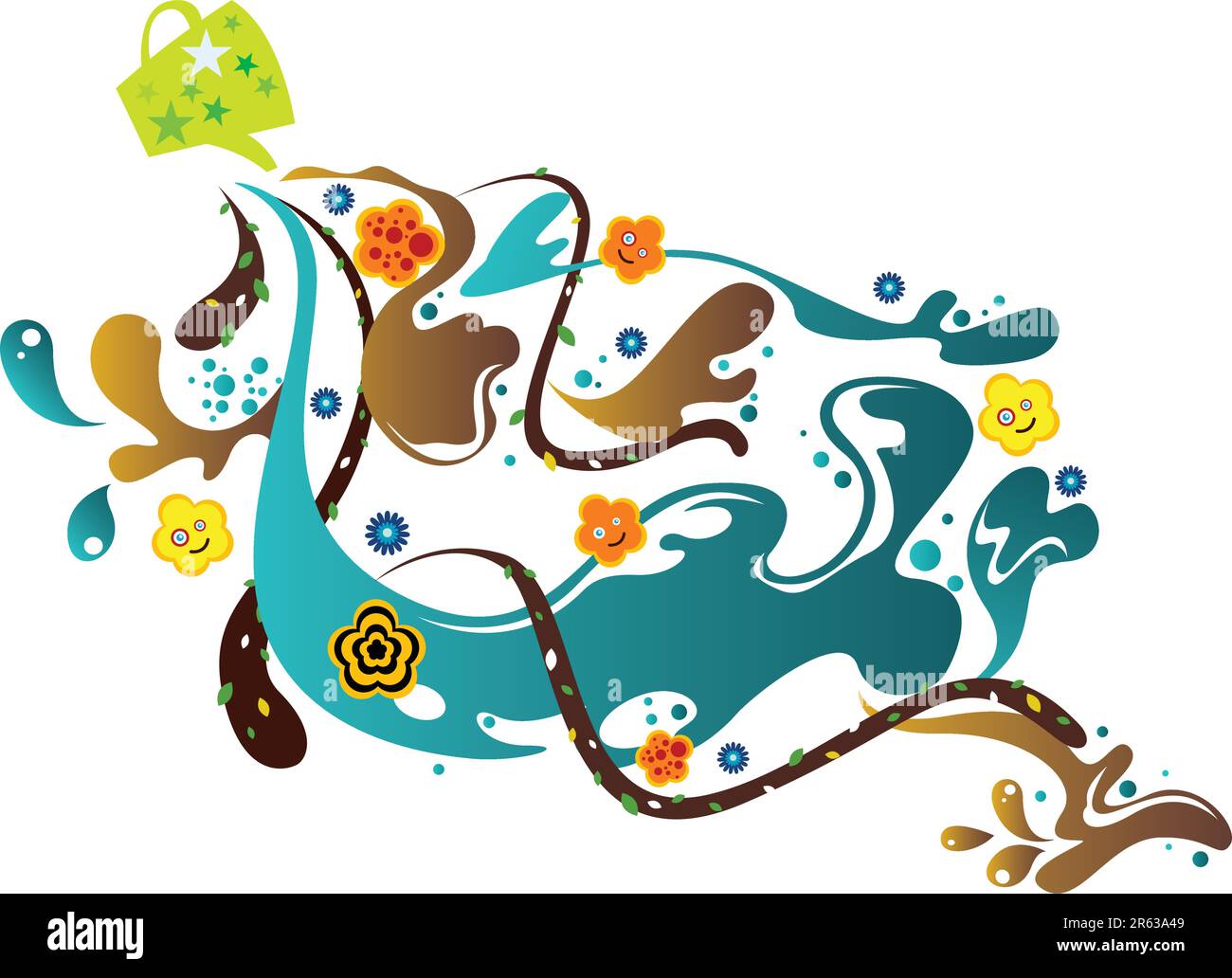 abstract watering background Stock Vector Image & Art - Alamy