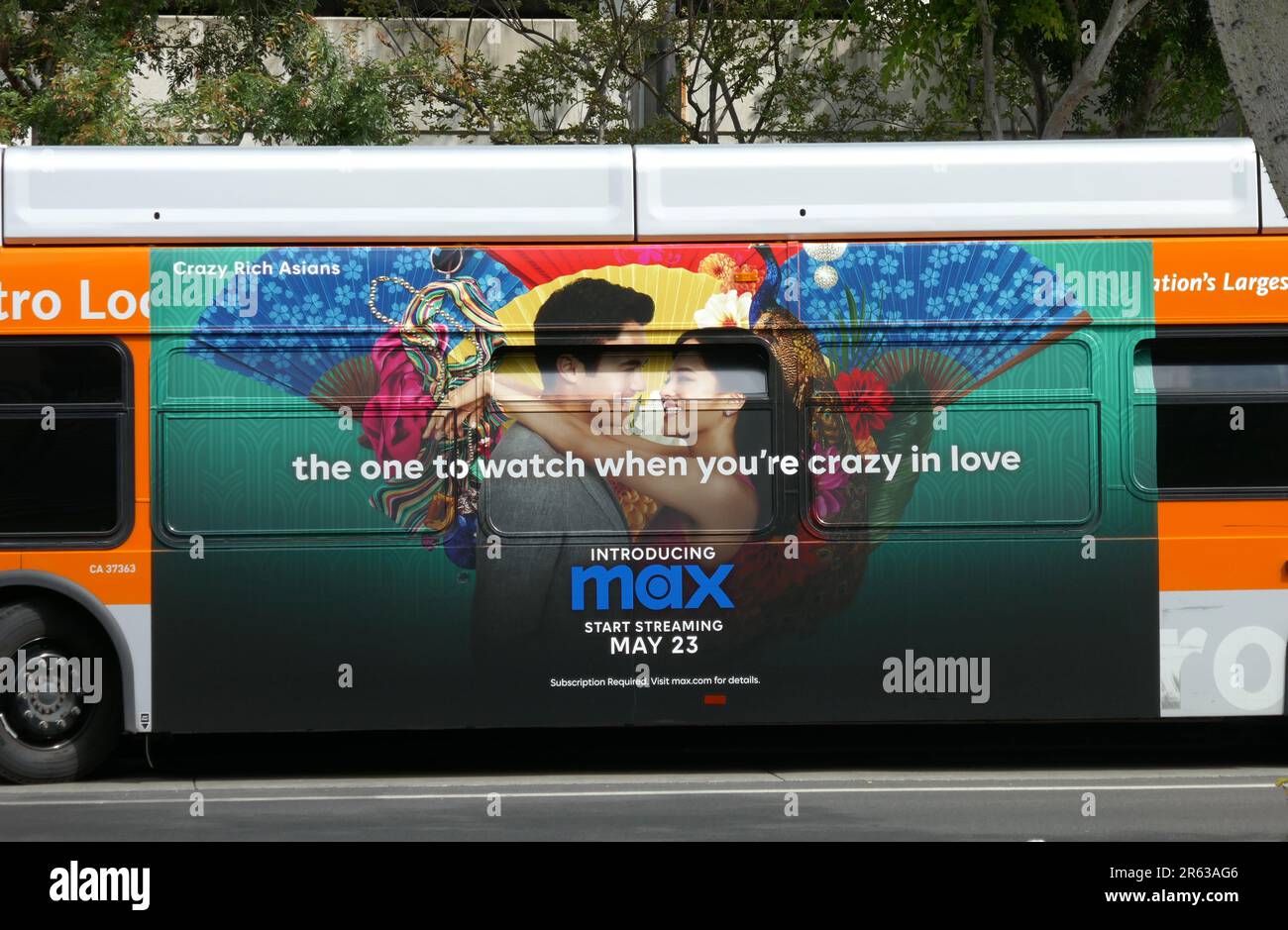 Los Angeles, California, USA 5th June 2023 Crazy Rich Asians MAX Bus on ...