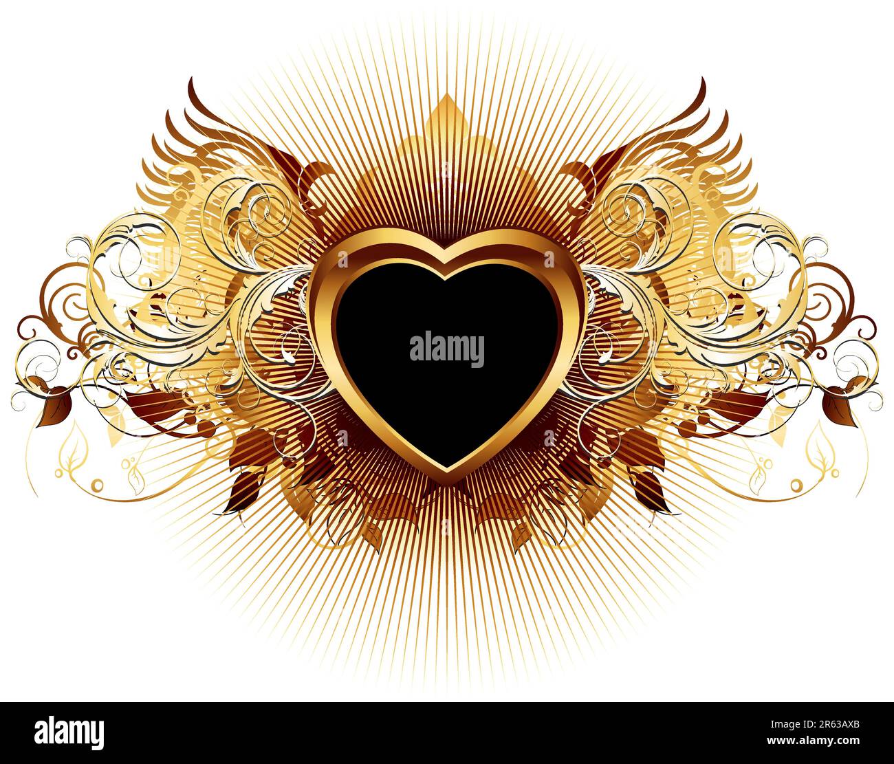 heart frame, this illustration may be useful as designer work Stock ...