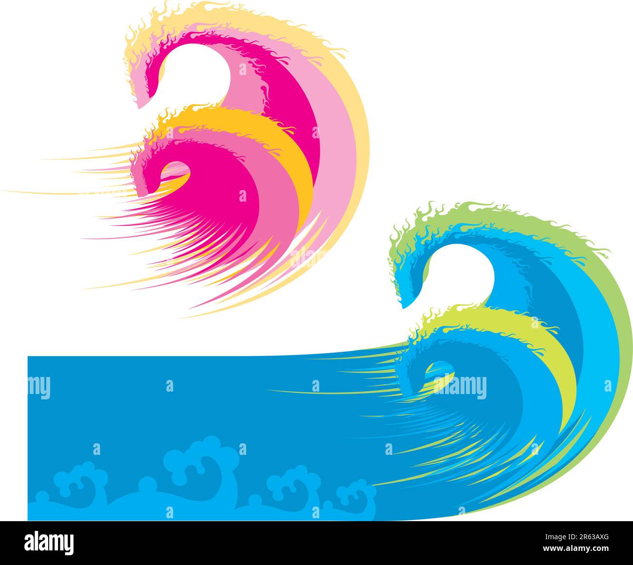 colorful wave pattern design Stock Vector Image & Art - Alamy