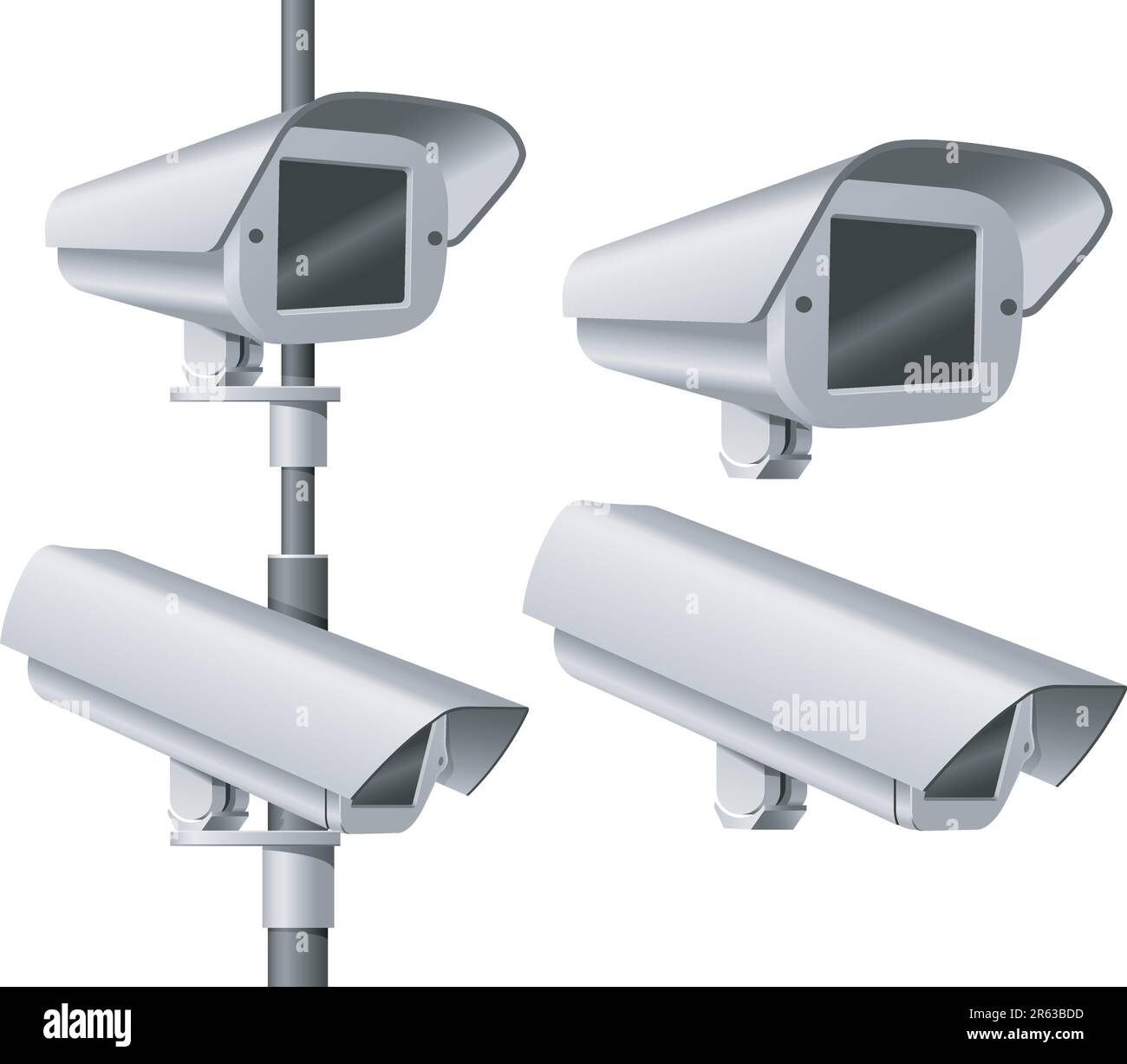 Vector Security Camera isolated on the white Stock Vector Image & Art ...