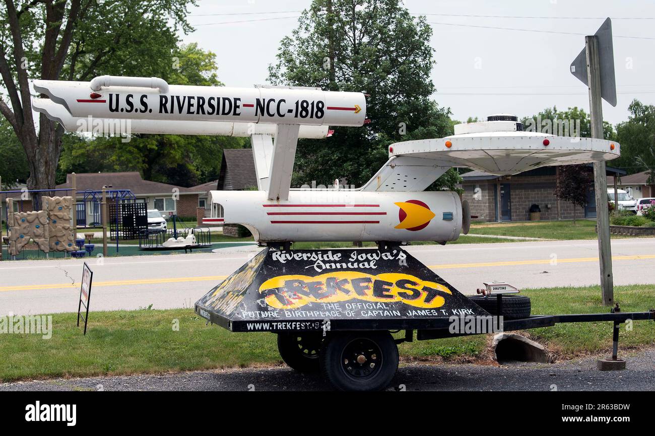 Riverside, Iowa, USA. 06th June, 2023. Riverside, Iowa's claim to be ...
