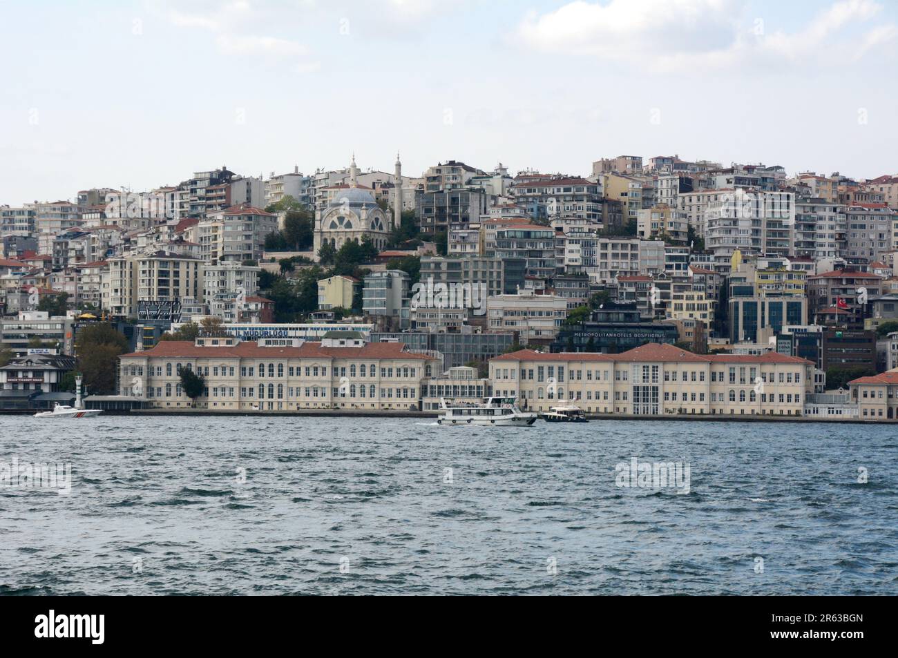 The residential Cihangir neighbourhood overlooking the Strait of ...