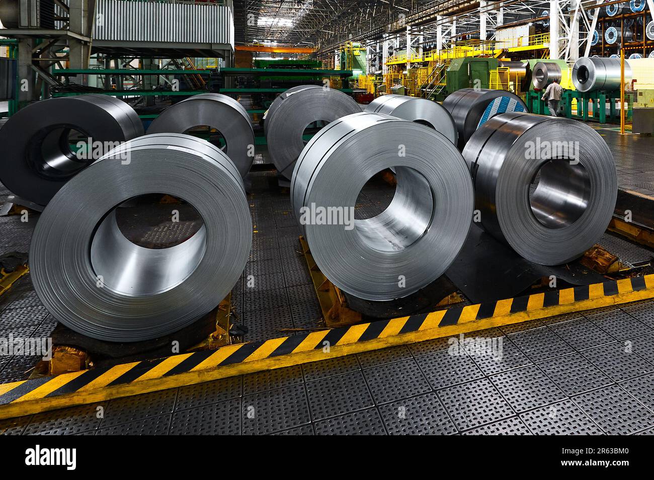 Cold rolled galvanized steel coils for production cars Stock Photo - Alamy
