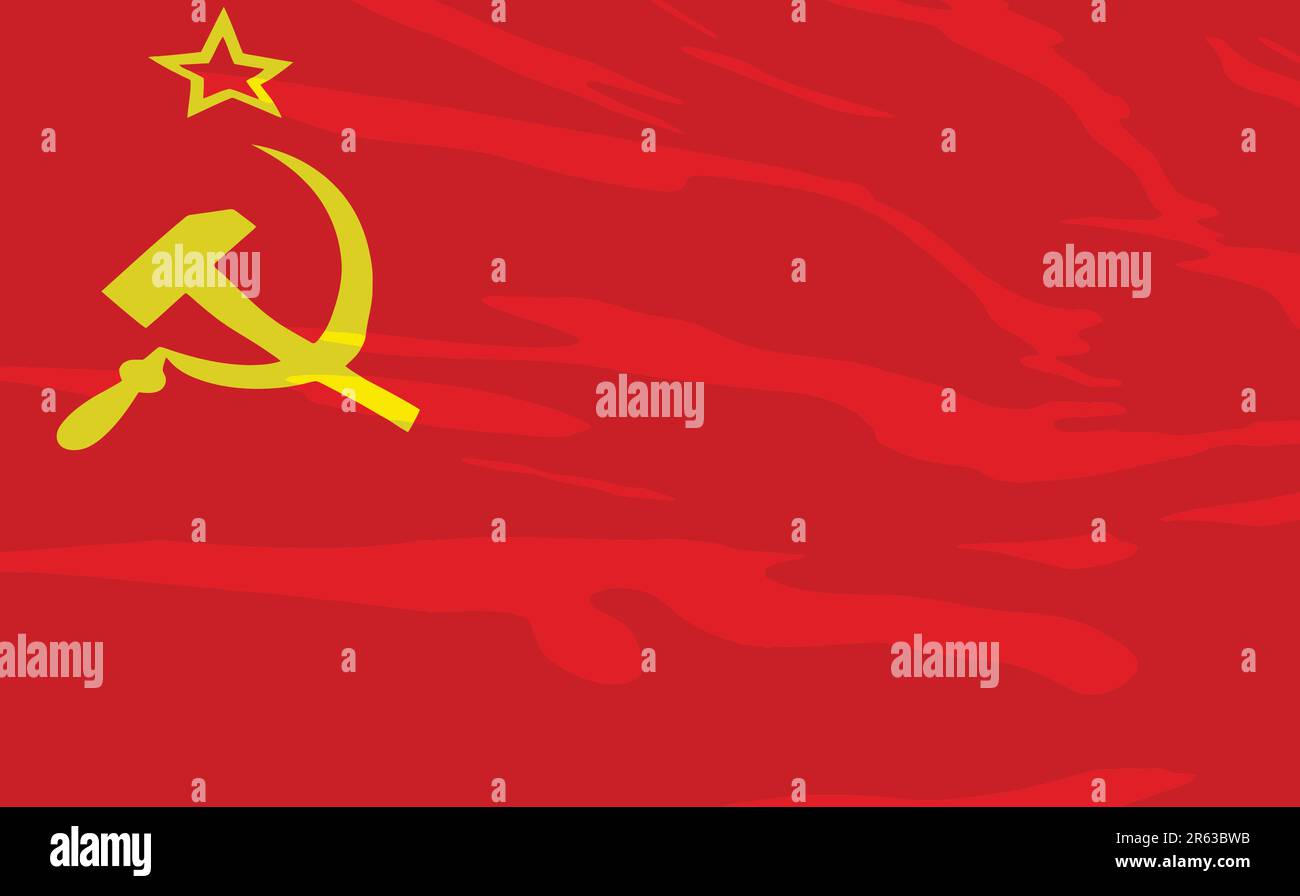 Flag ussr Stock Vector Images - Alamy