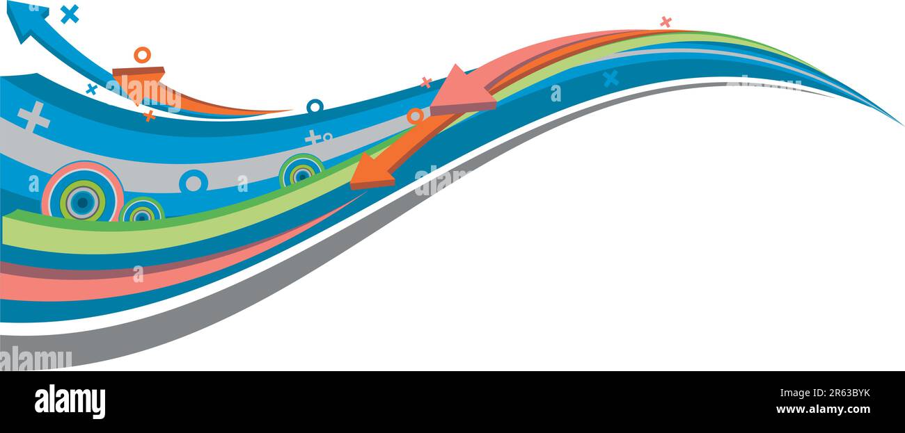 Flowing arrow pattern design.vector illustration Stock Vector Image ...