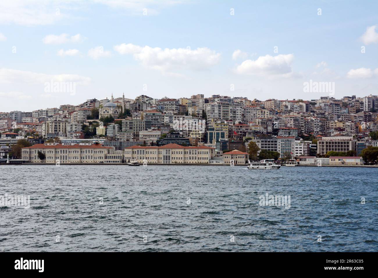 The residential Cihangir neighbourhood overlooking the Strait of ...