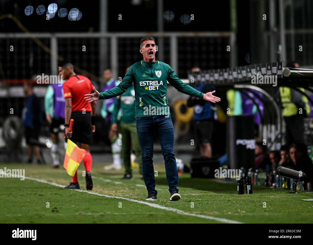 Belo Horizonte, Brazil. 06th June, 2023. Coach Vagner Mancini of ...