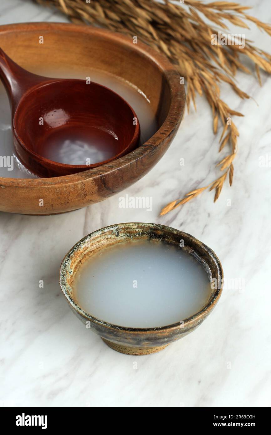Makgeolli Korean Traditional Rice Wine Stock Photo - Alamy