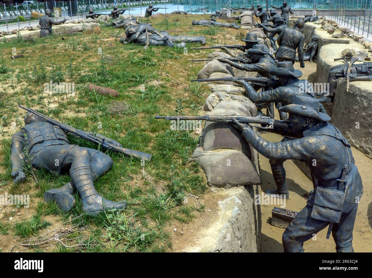 A display in Memorial Park at Eceabat in Turkiye titled Quinn's Post ...