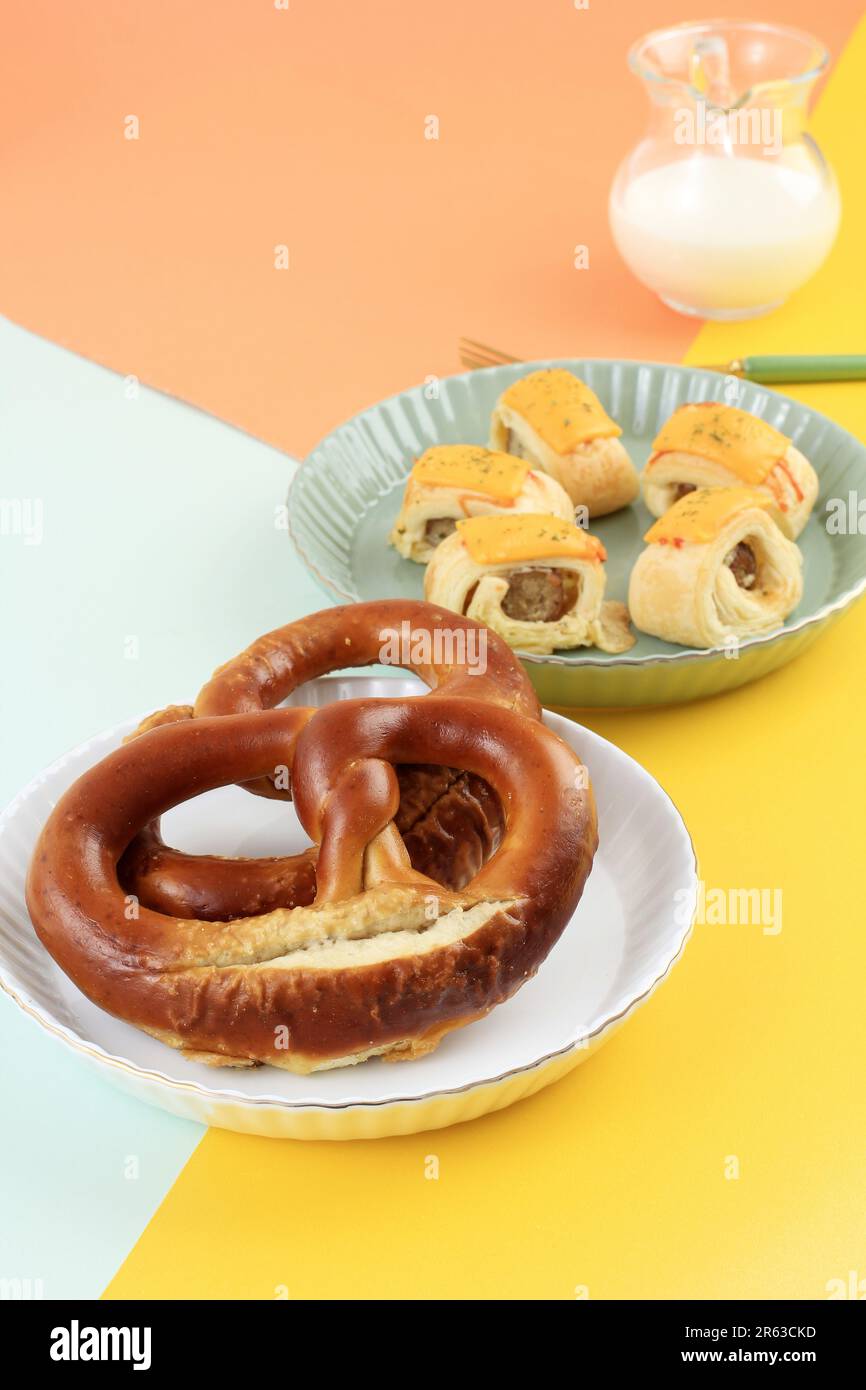 Delicious German Soft Pretzels Stock Photo - Alamy