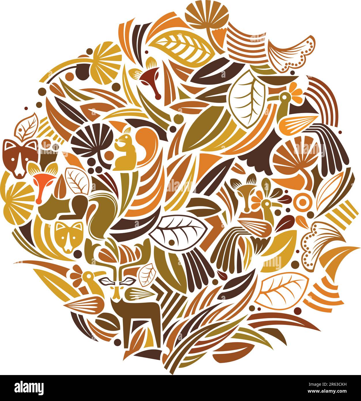 Plant and animals Stock Vector Images - Alamy