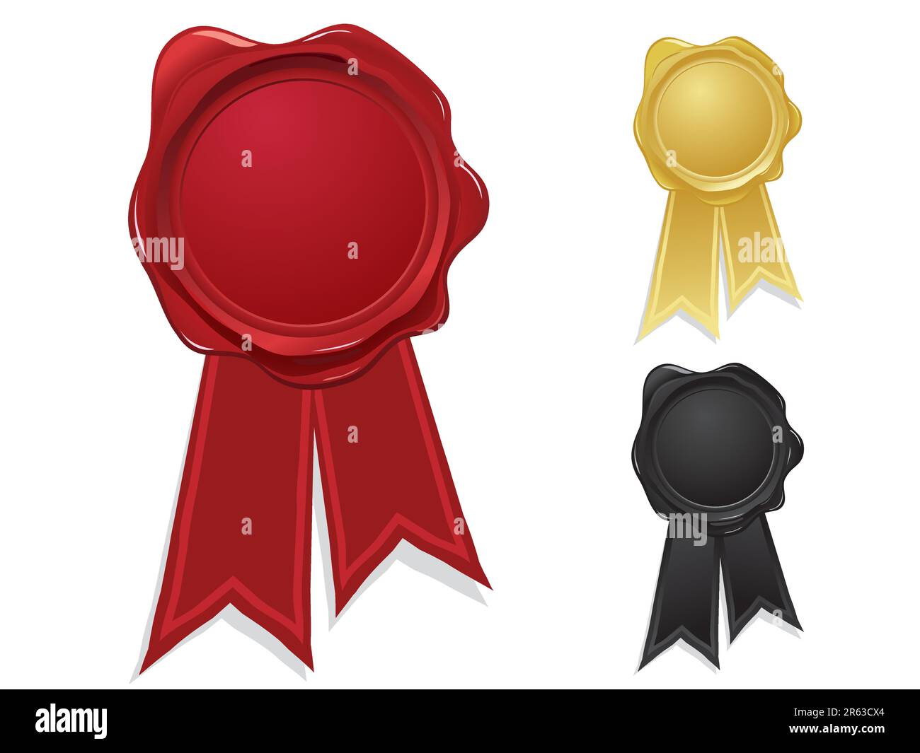 Wax seal with ribbons. Please check my portfolio for more seal ...