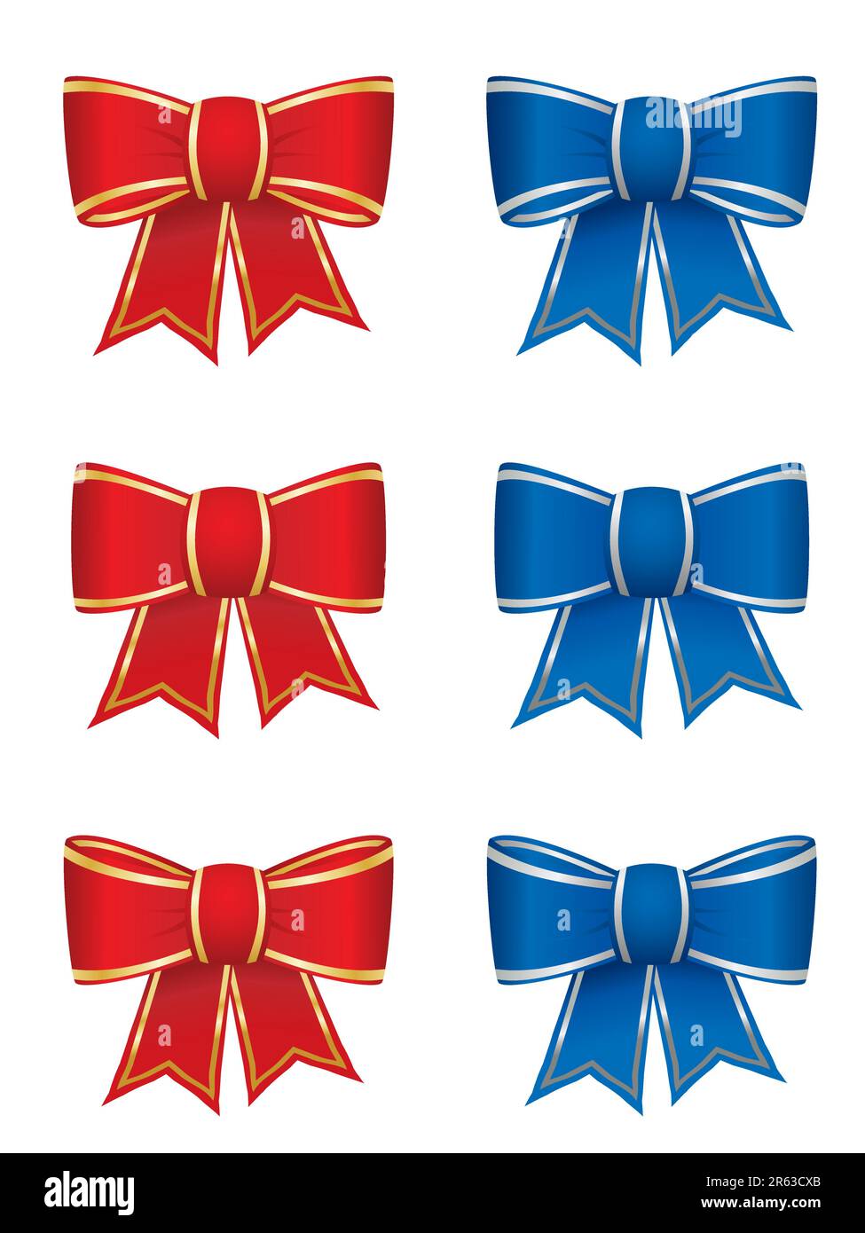 Six bows Stock Vector Images - Alamy