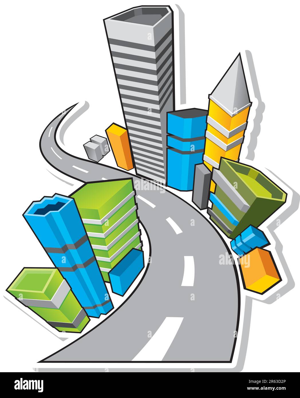 modern 3d buildings pattern design background Stock Vector Image & Art ...