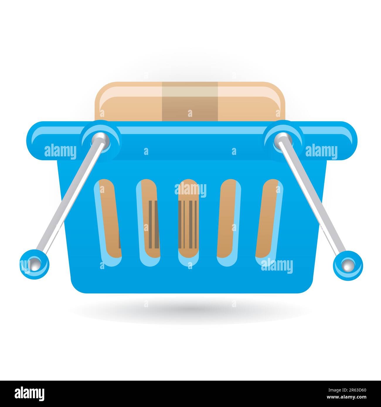 Blue basket Stock Vector Images - Alamy