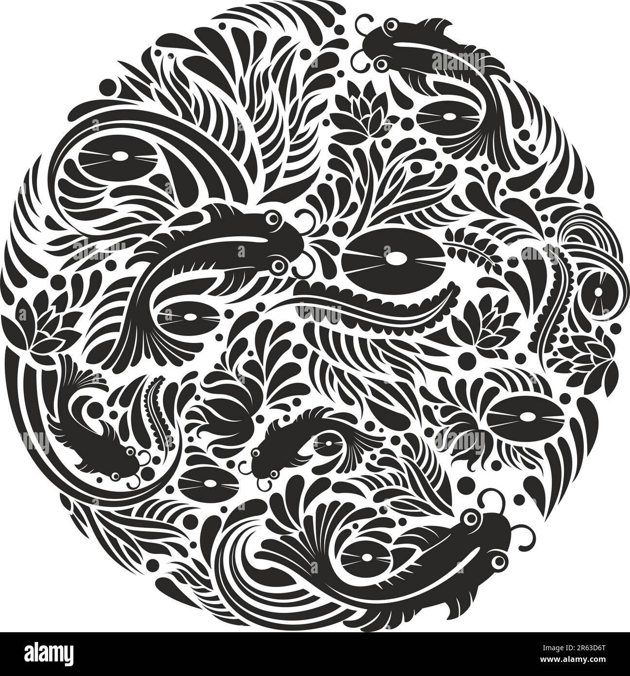 Fish texture Black and White Stock Photos & Images - Alamy