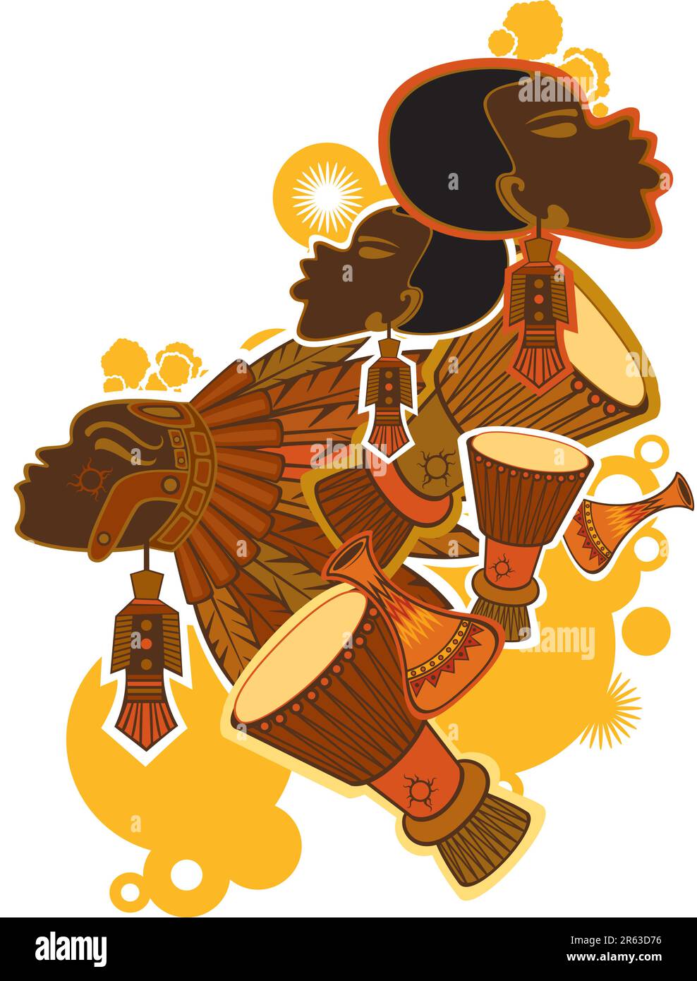 Traditional african fashion Stock Vector Images - Alamy