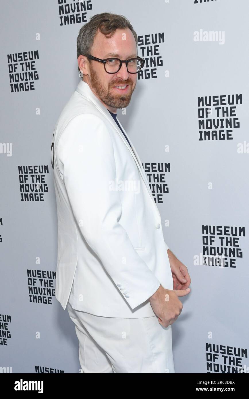 New York, USA. 06th June, 2023. John Wilson attends the 2023 Moving Image Awards at the Museum ...