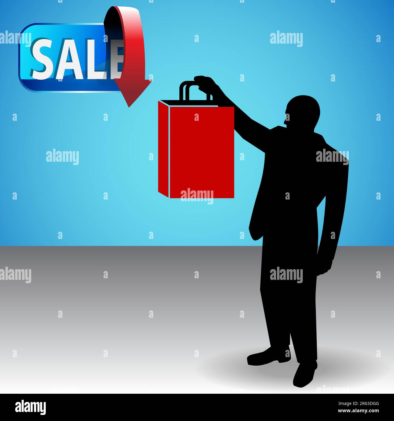 Shopper silhouette Stock Vector Images - Alamy