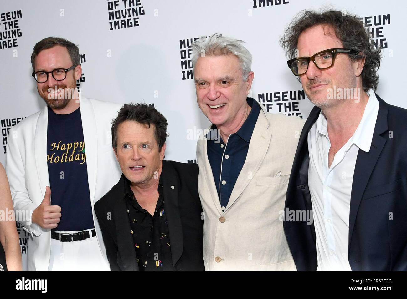New York, USA. 06th June, 2023. John Wilson, Michael J. Fox, David Byrne and Davis Guggenheim ...