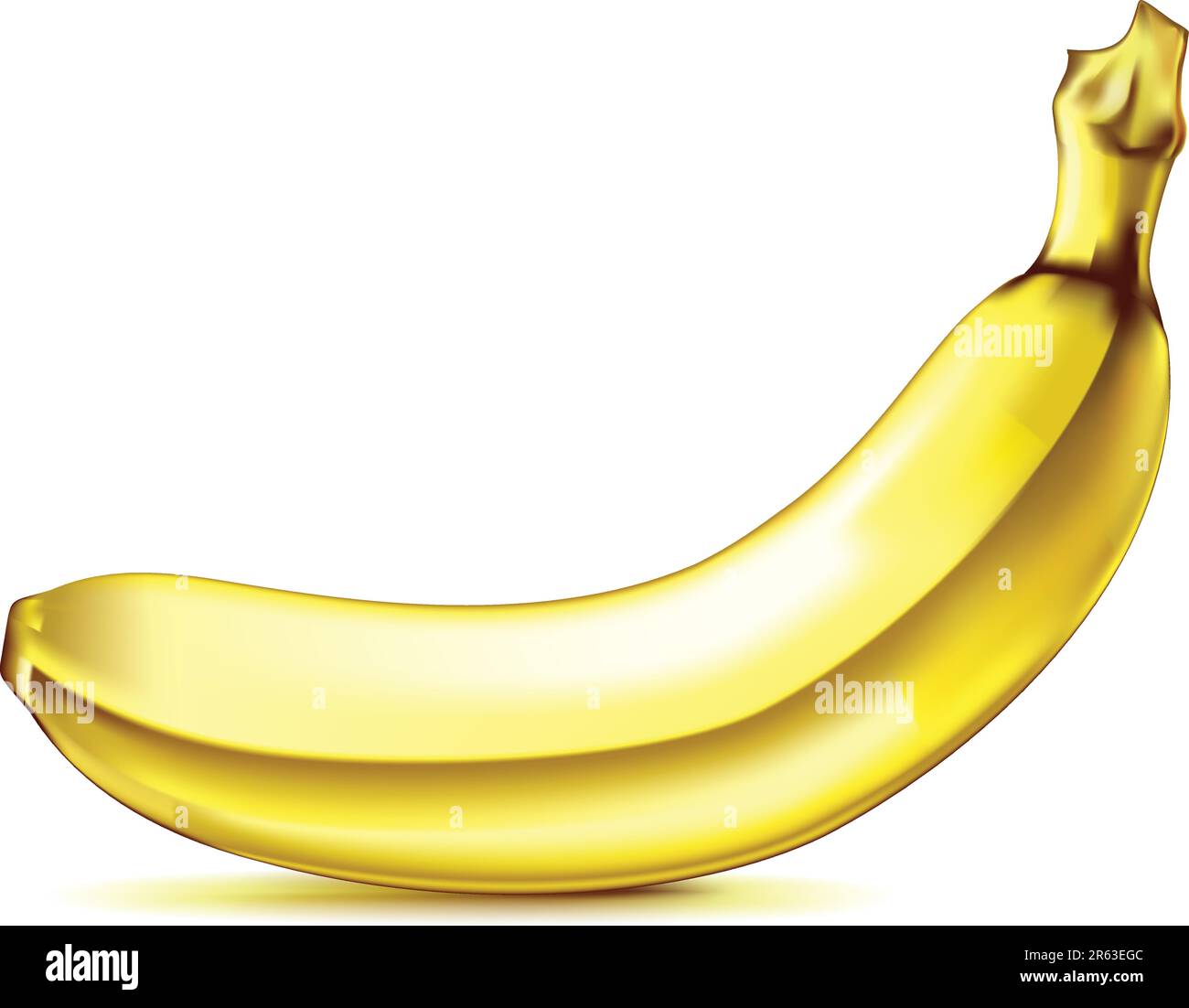 decorative glass yellow banana Stock Vector Image & Art - Alamy