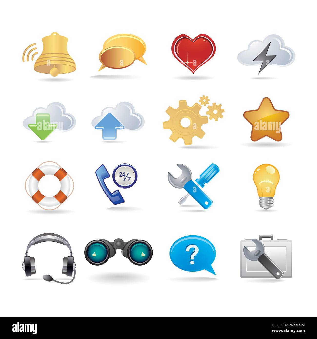 Network and universal icon set Stock Vector Image & Art - Alamy
