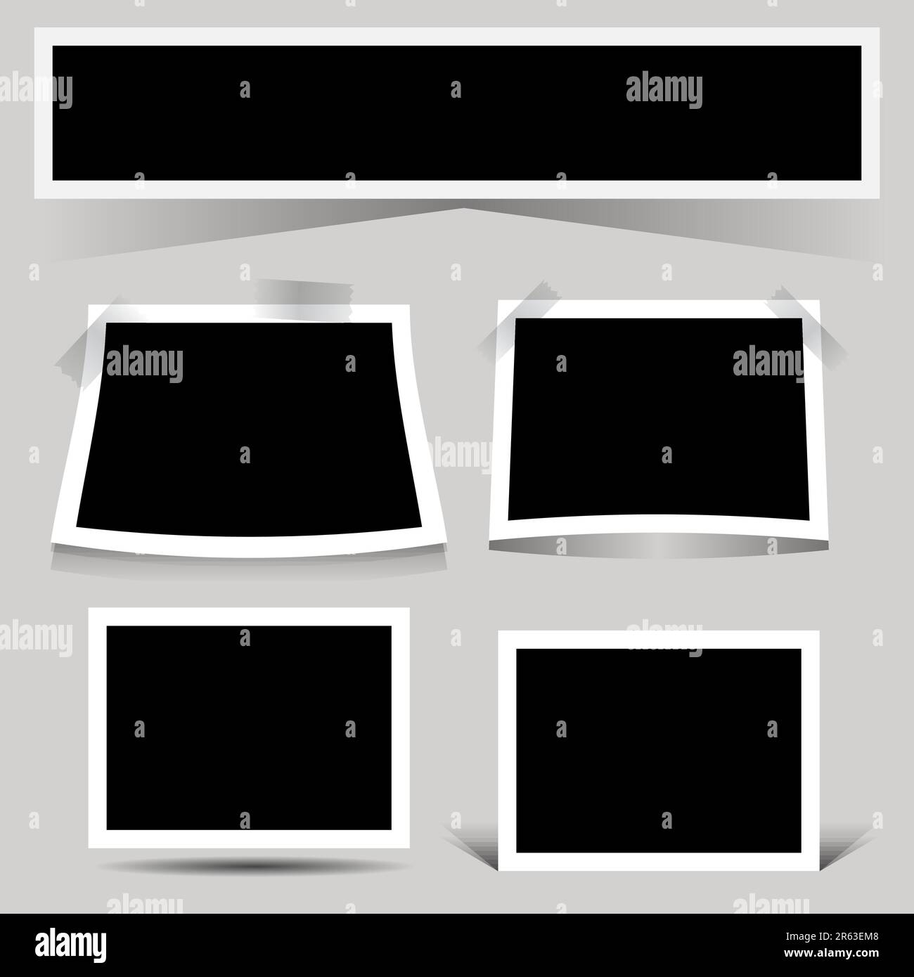 Set photo frame shadow Stock Vector Images - Alamy