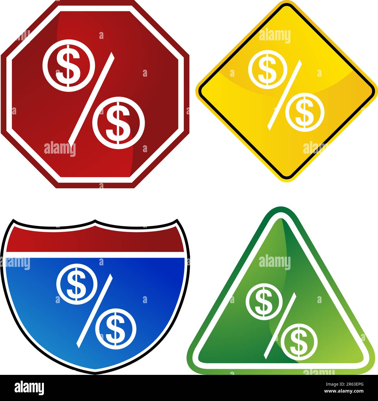 Red percentage sign Stock Vector Images - Alamy