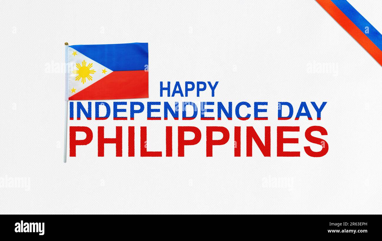 Philippine flag color. Philippines Independence Day concept Stock Photo ...