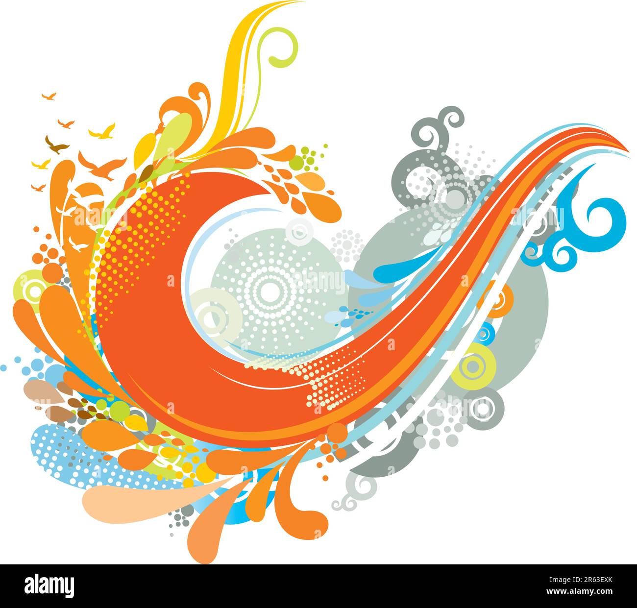 Wave design pattern hi-res stock photography and images - Alamy