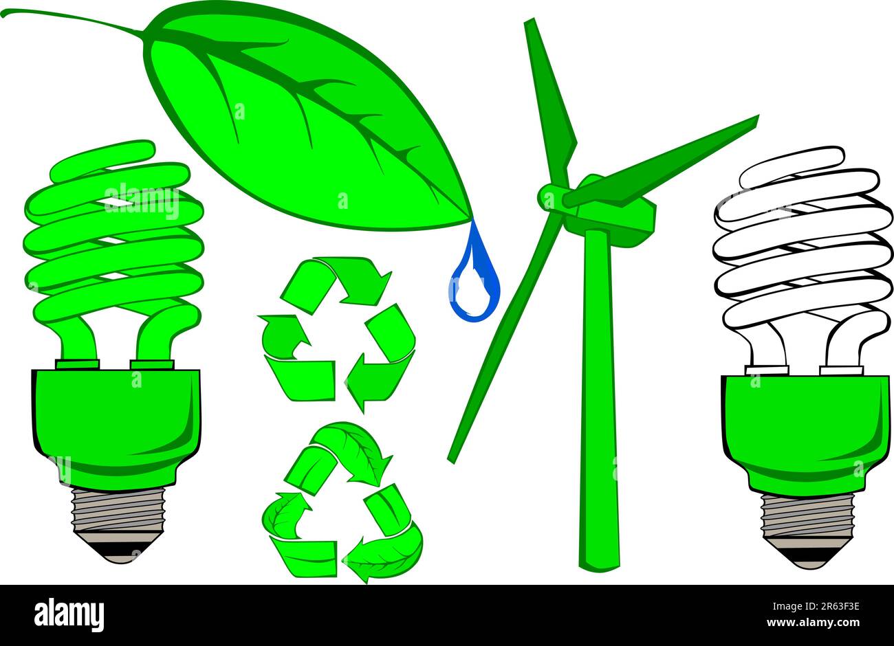 Go Green symbol collection Stock Vector Image & Art - Alamy