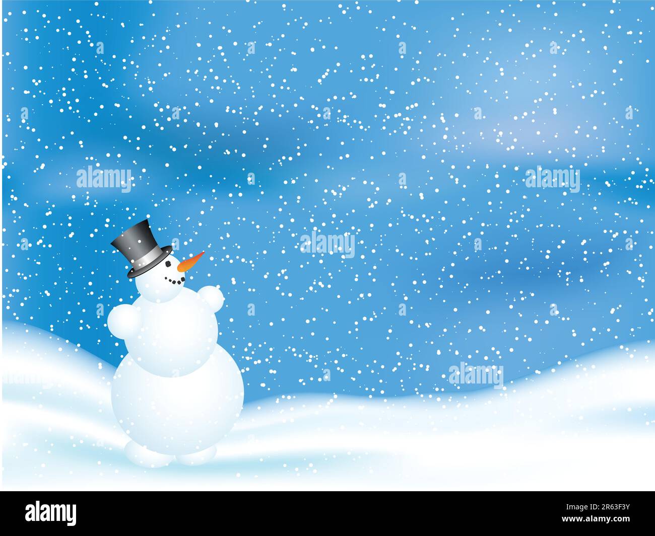 Snowman with a cold Stock Vector Images - Alamy