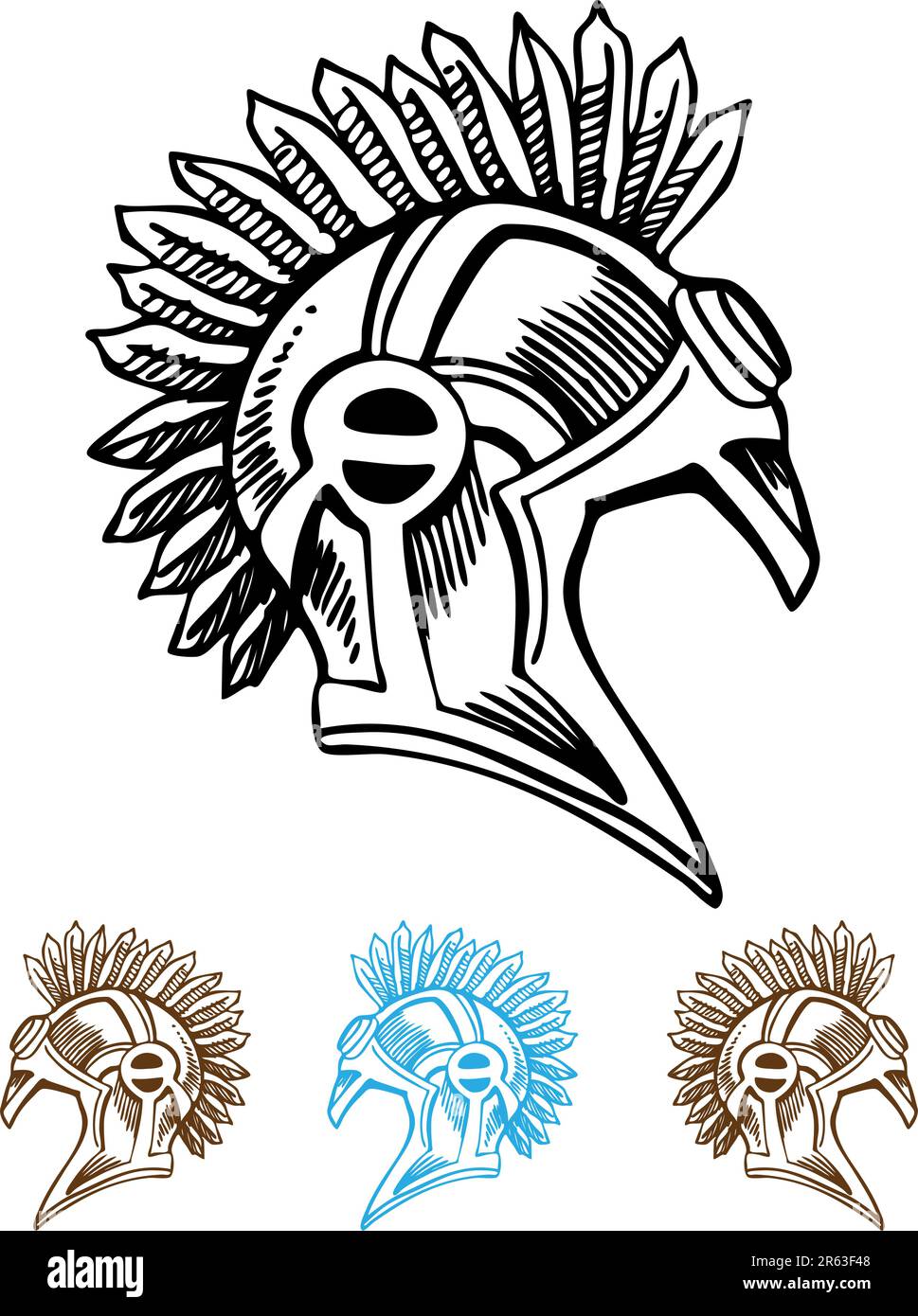 Mohawk vector Stock Vector Images - Alamy