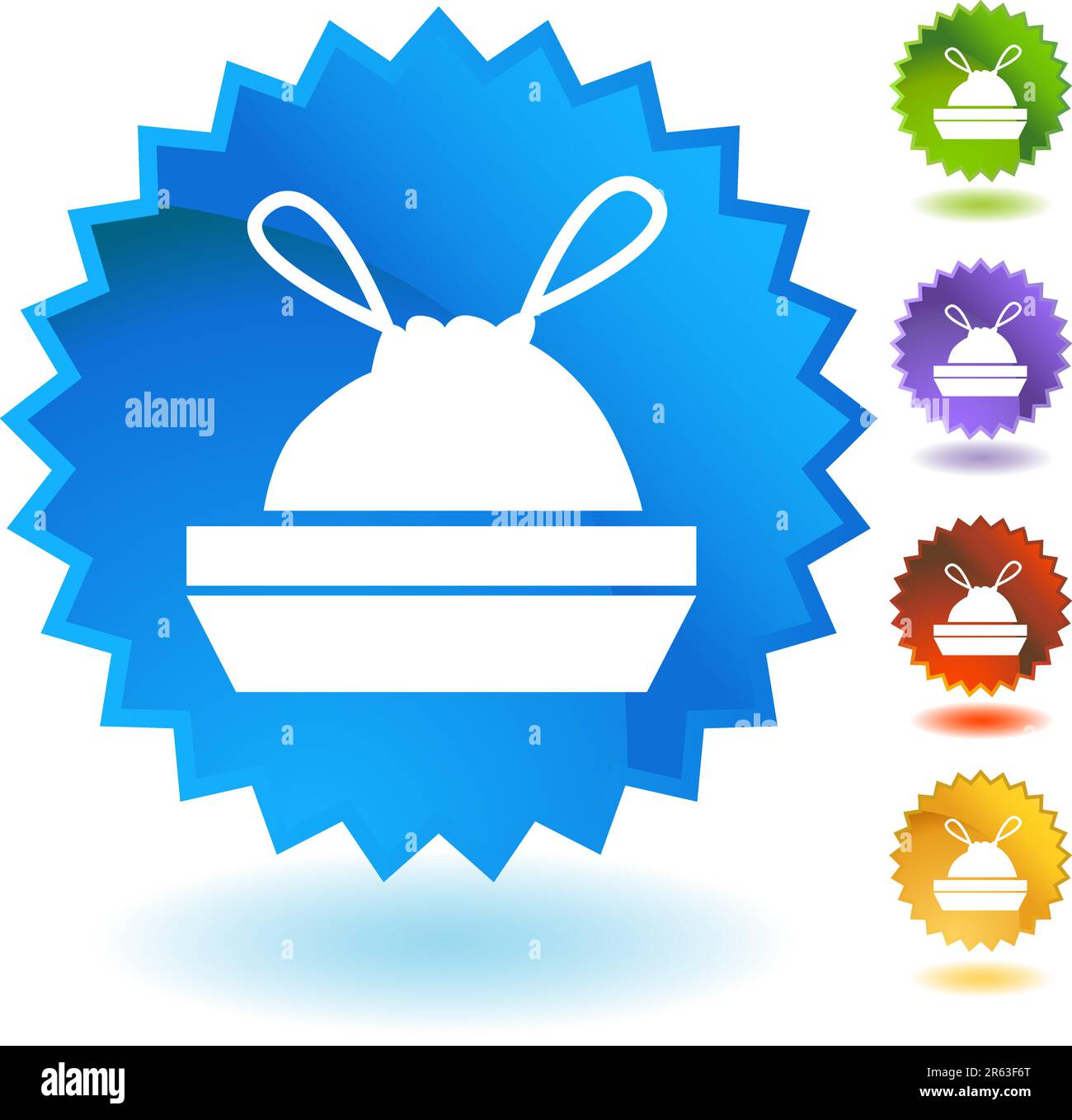 Green trash bag Stock Vector Images - Alamy