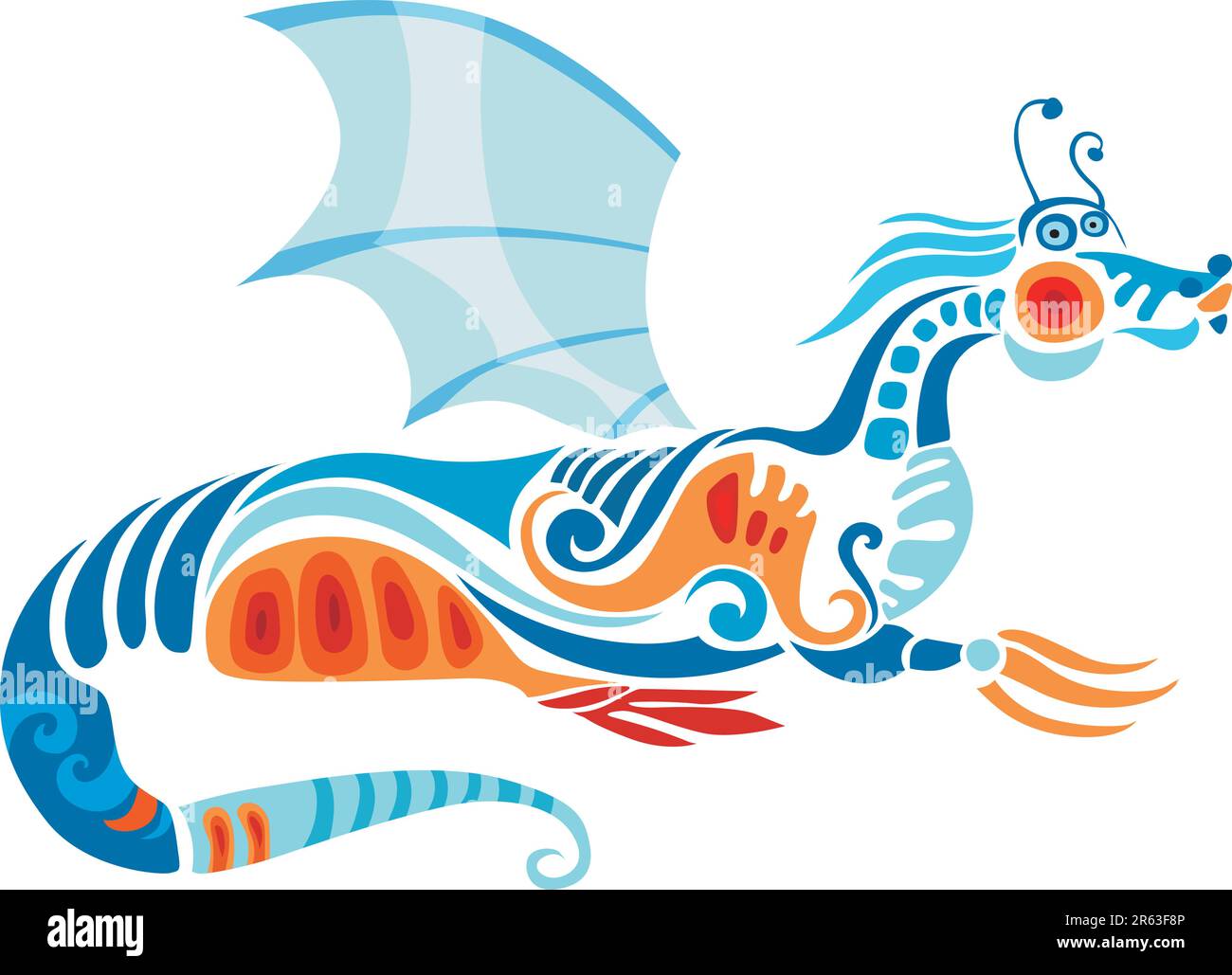 vector illustration of a dragon Stock Vector Image & Art - Alamy