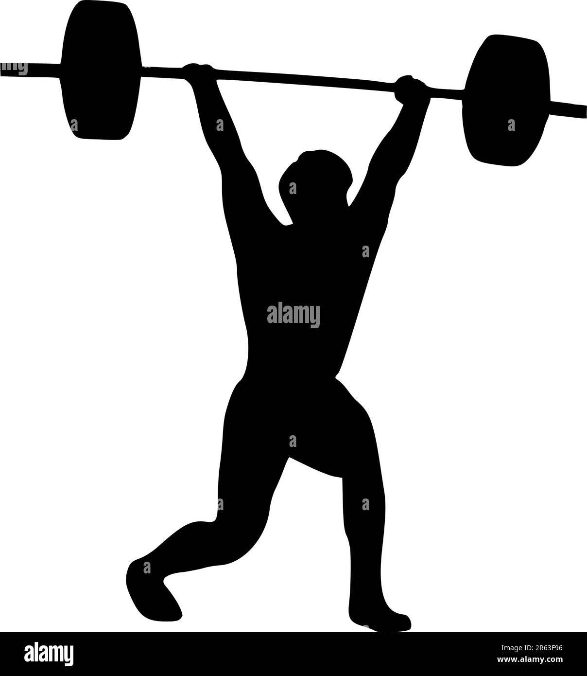 A Male weightlifter silhouette Stock Vector Image & Art - Alamy