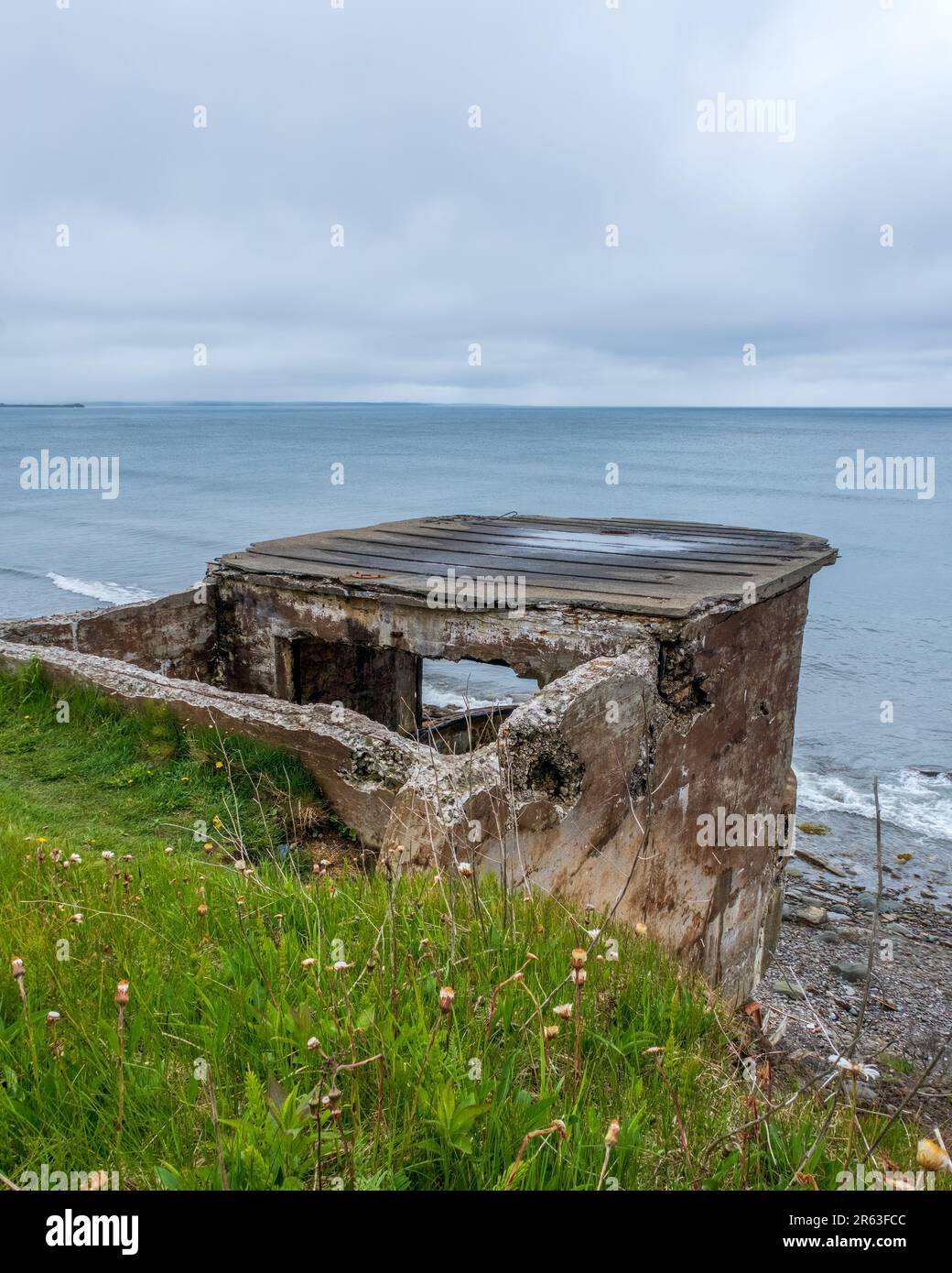 Fort Petrie near New Victoria Nova Scotia was built in 1939 in response ...