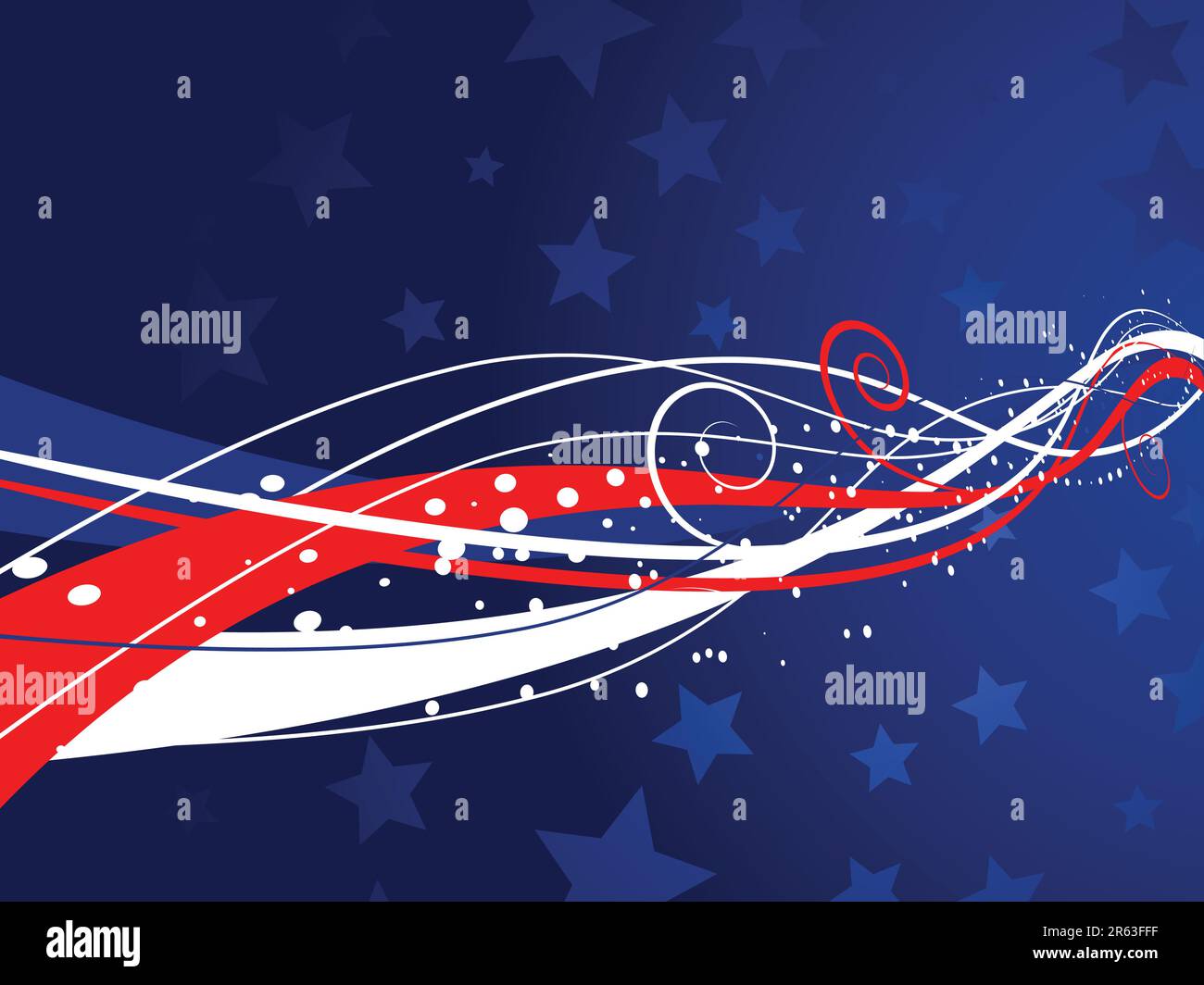 Abstract patriotic background for fourth of July Stock Vector Image ...