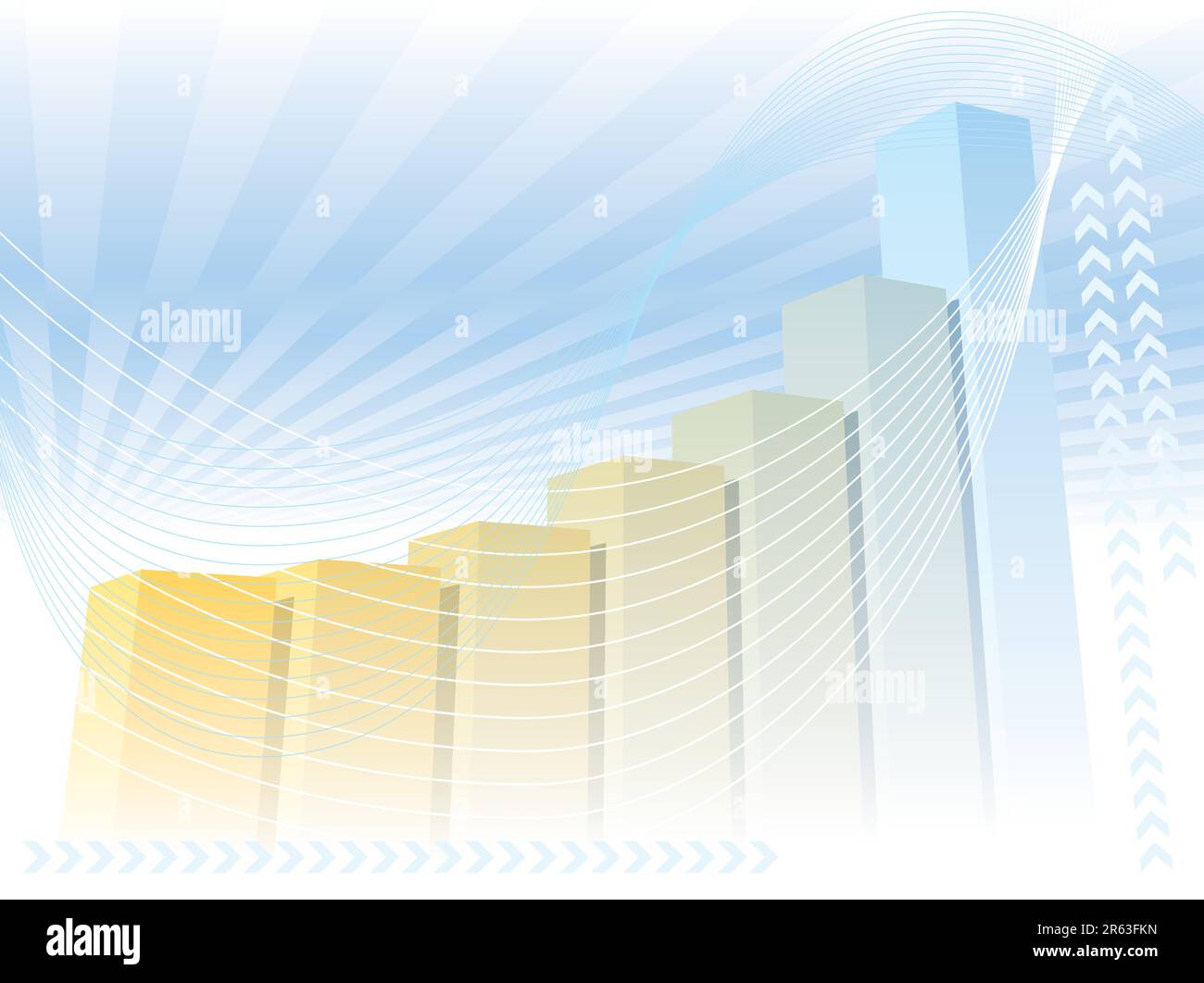 A colorful large graph, good background for business presentation Stock ...