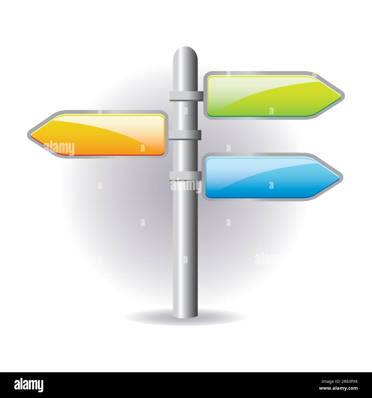 Direction sign with shadow Stock Vector Image & Art - Alamy