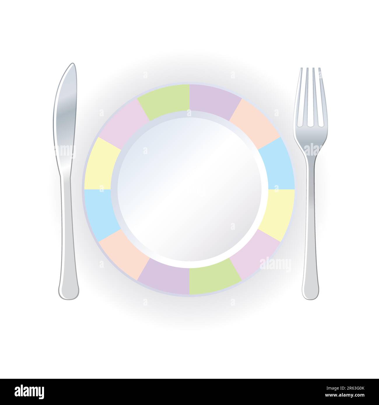 Plate object Stock Vector Images - Alamy