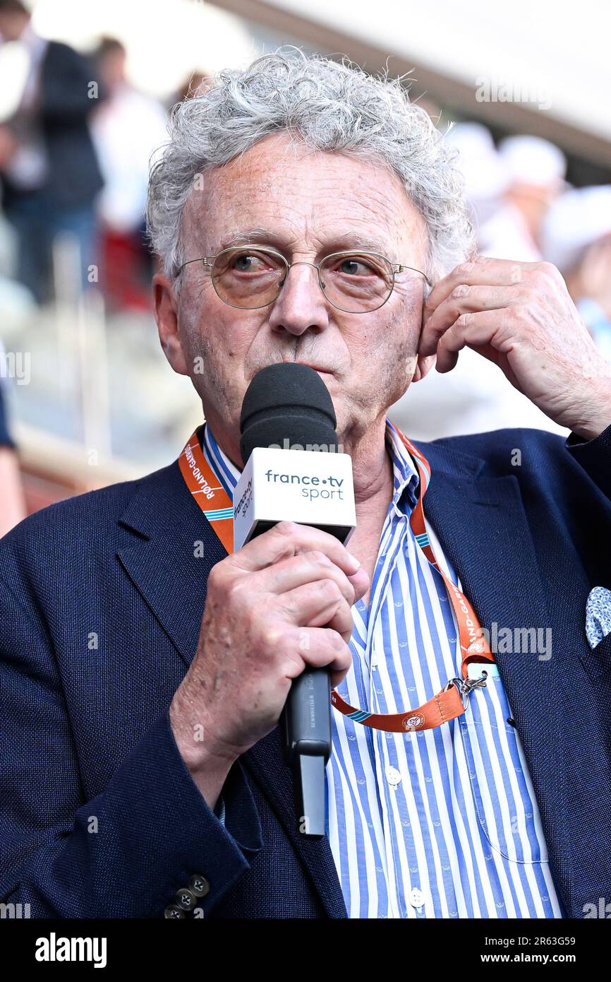 Paris, France. 04th June, 2023. Nelson Monfort during the French Open ...