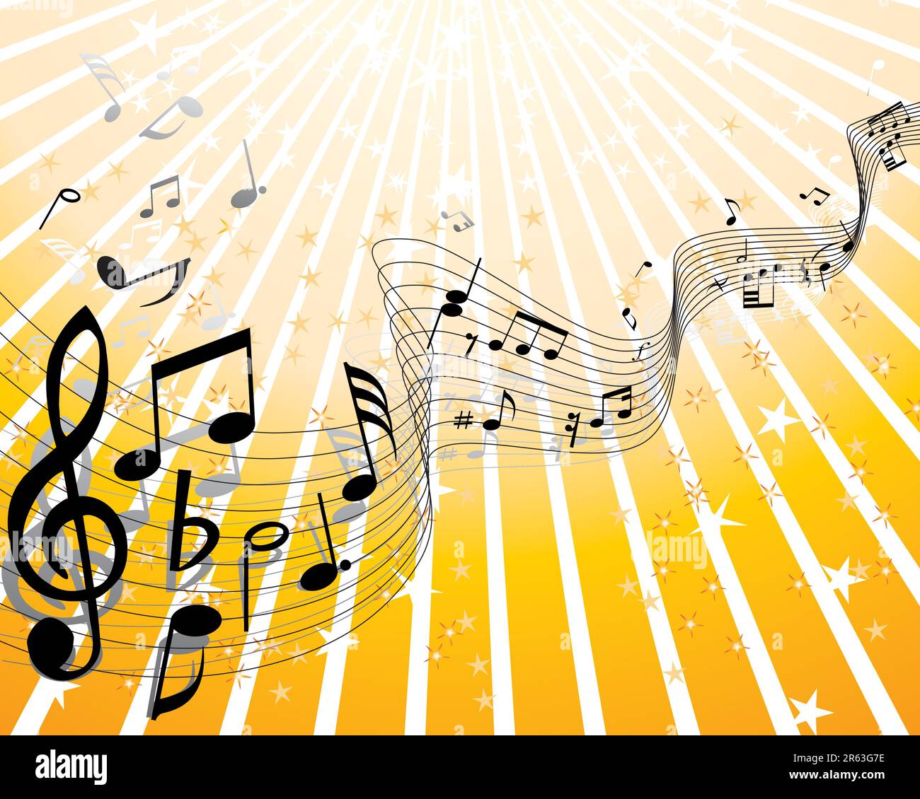 Christmas New Year Music Party Theme Vector Illustration Stock