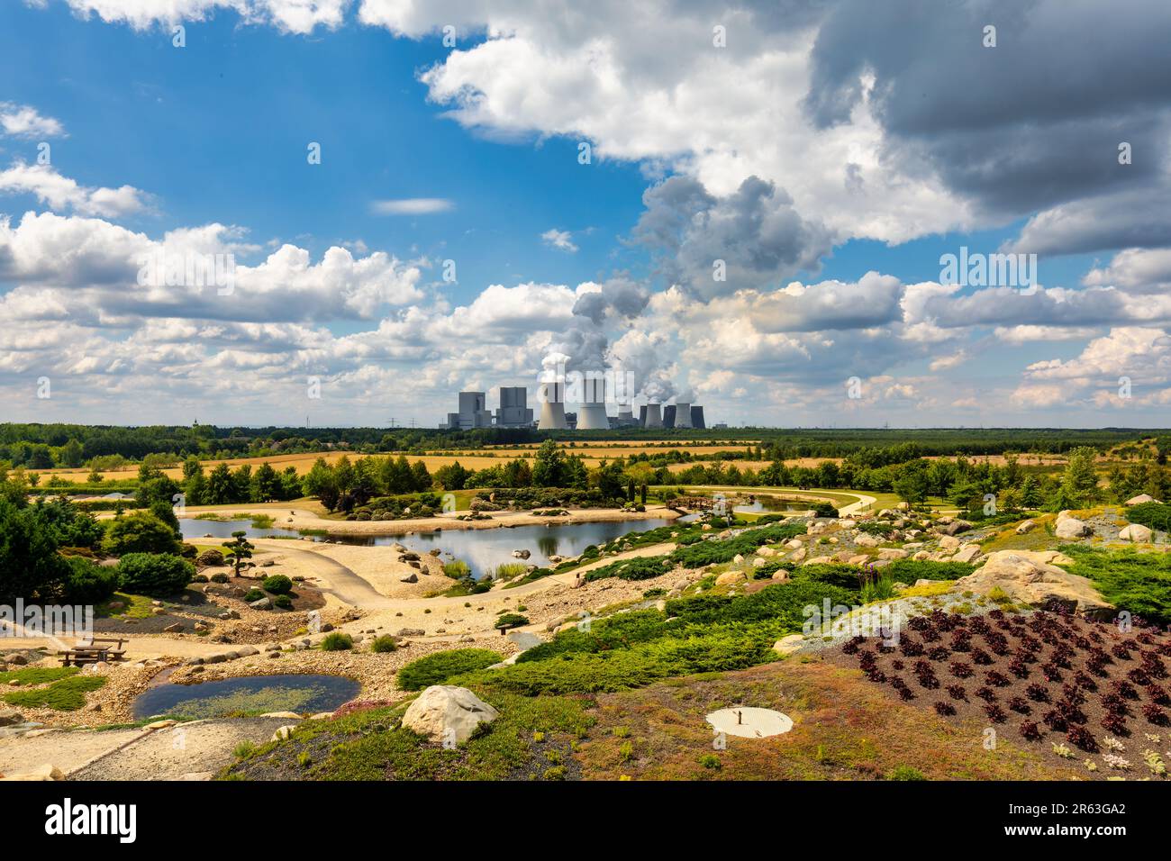 Boulder park Nochten at the Boxberg power plant in Lusatia, germany ...