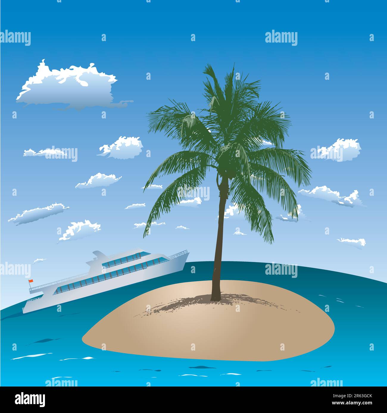 Caribbean island living Stock Vector Images - Alamy